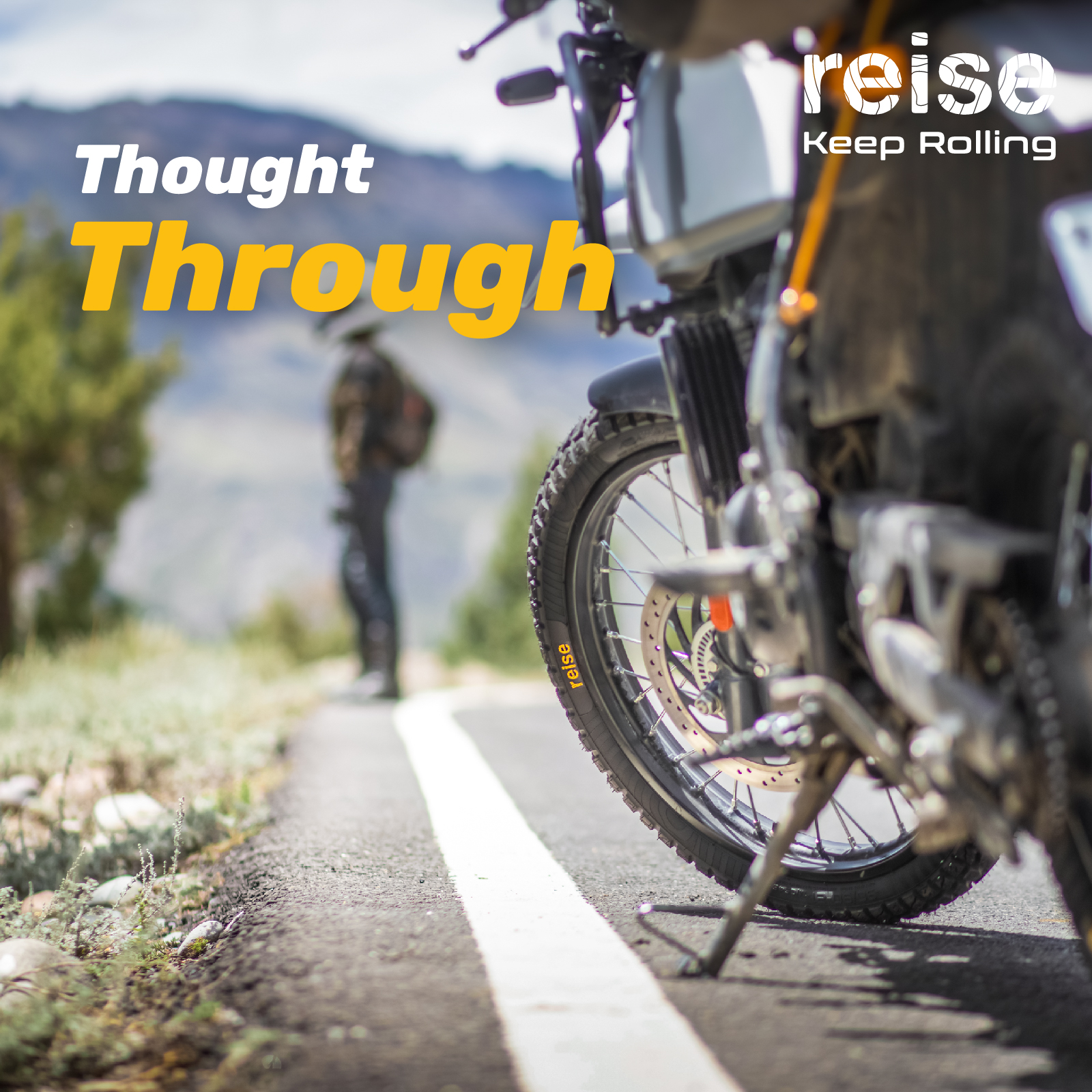 Reise trailR 50 1 90 90 19 Tubeless 52 P Trail Front Two Wheeler Tyre ...