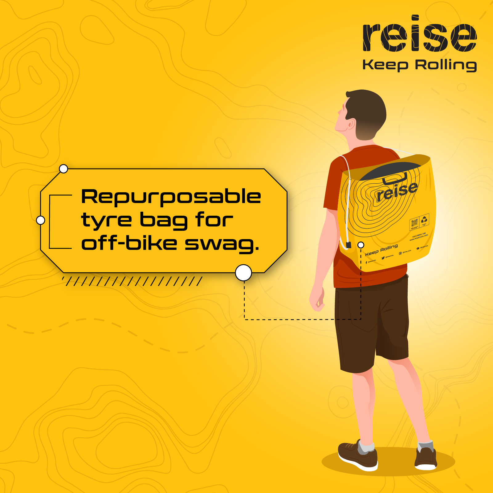 Reise trailR 50 1 90 90 19 Tubeless 52 P Trail Front Two Wheeler Tyre ...