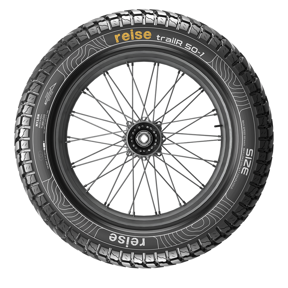 Reise trailR 50 1 90 90 19 Tubeless 52 P Trail Front Two Wheeler Tyre ...