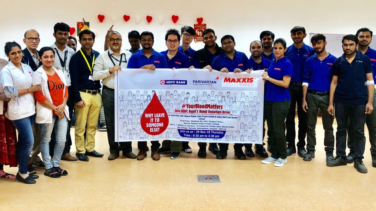 Maxxis Conducts Blood Donation Camp At Its Sanand Manufacturing Plant